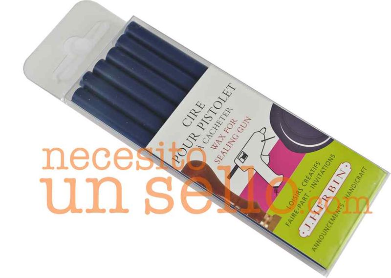 Barras de Lacre + Varios - Ref. Lacre Azul Marino Pistola